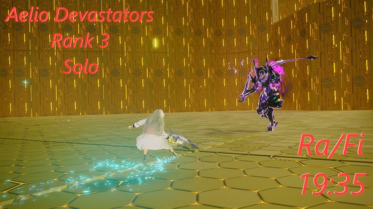 【PSO2:NGS】Aelio Devastators Rank 3 Solo Ra/Fi 19:35 | エアリオデバステーターズ Rank ...