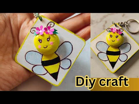 amazing diy key ring | art on key ring | easy art and craft ideas 💞🎉💞 # ...