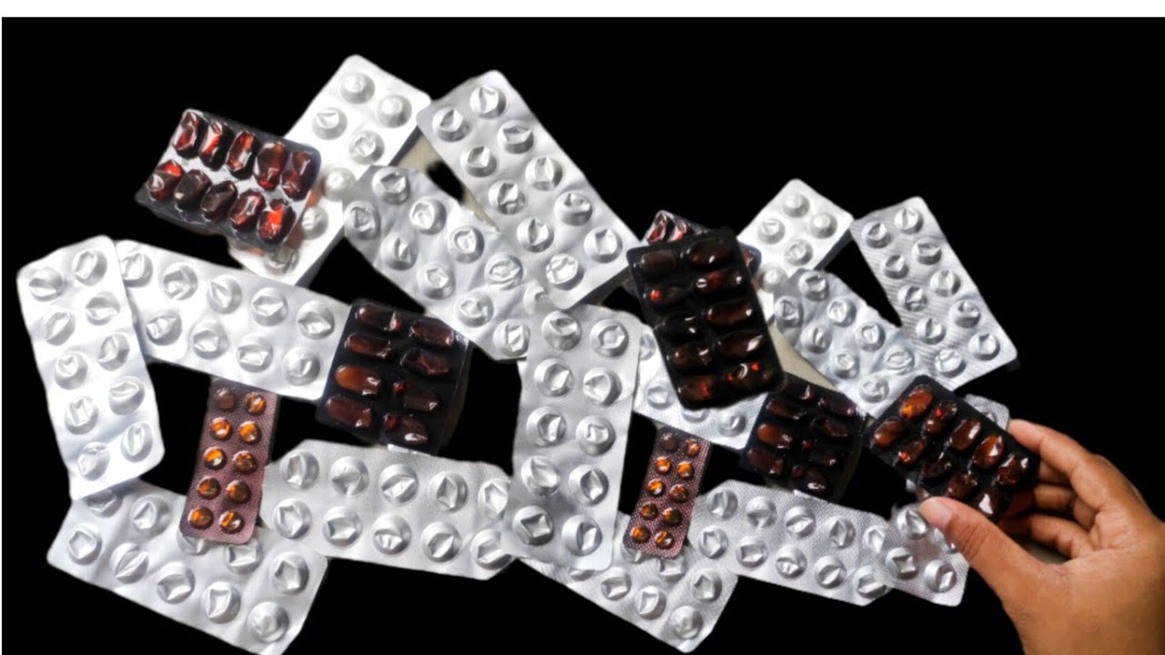 Best Out Of Waste Craft Idea//Medicine Wrapper Craft//DIY Home Decor ...