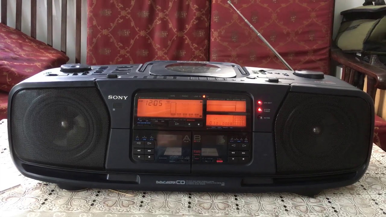 Sony CFD 900 ( Long lanh , cd , tape , line in Av , EQ trực tiếp trên ...