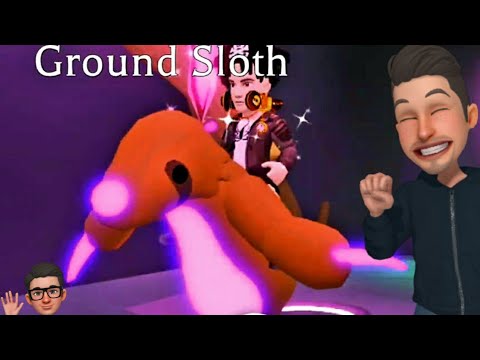 Mega Neon Ground Sloth | Adopt me | Roblox - YouTube