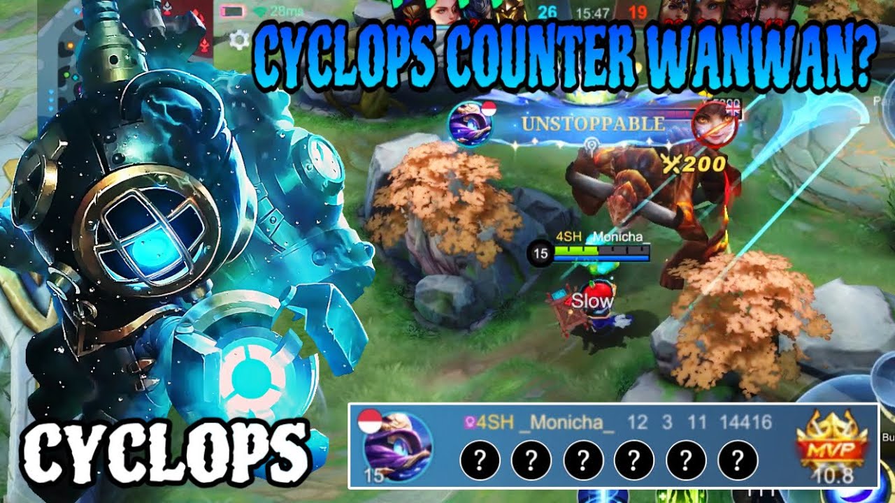 CYCLOPS COUNTER WANWAN? CYCLOPS BEST BUILD & EMBLEM 2024 TOP GLOBAL ...