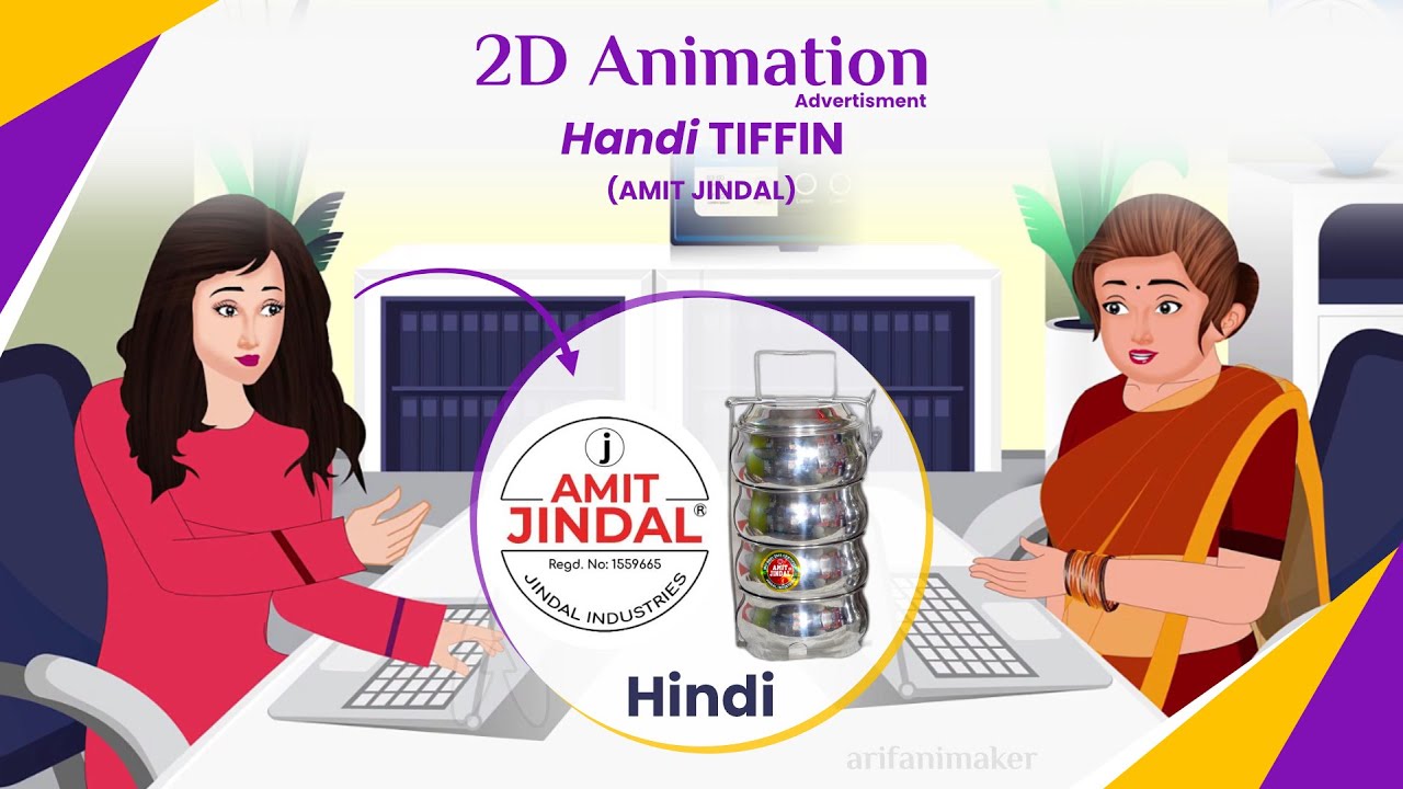 Introducing Amit Jindal Handi Tiffin: Your Lunchtime Solution! | 2D ...