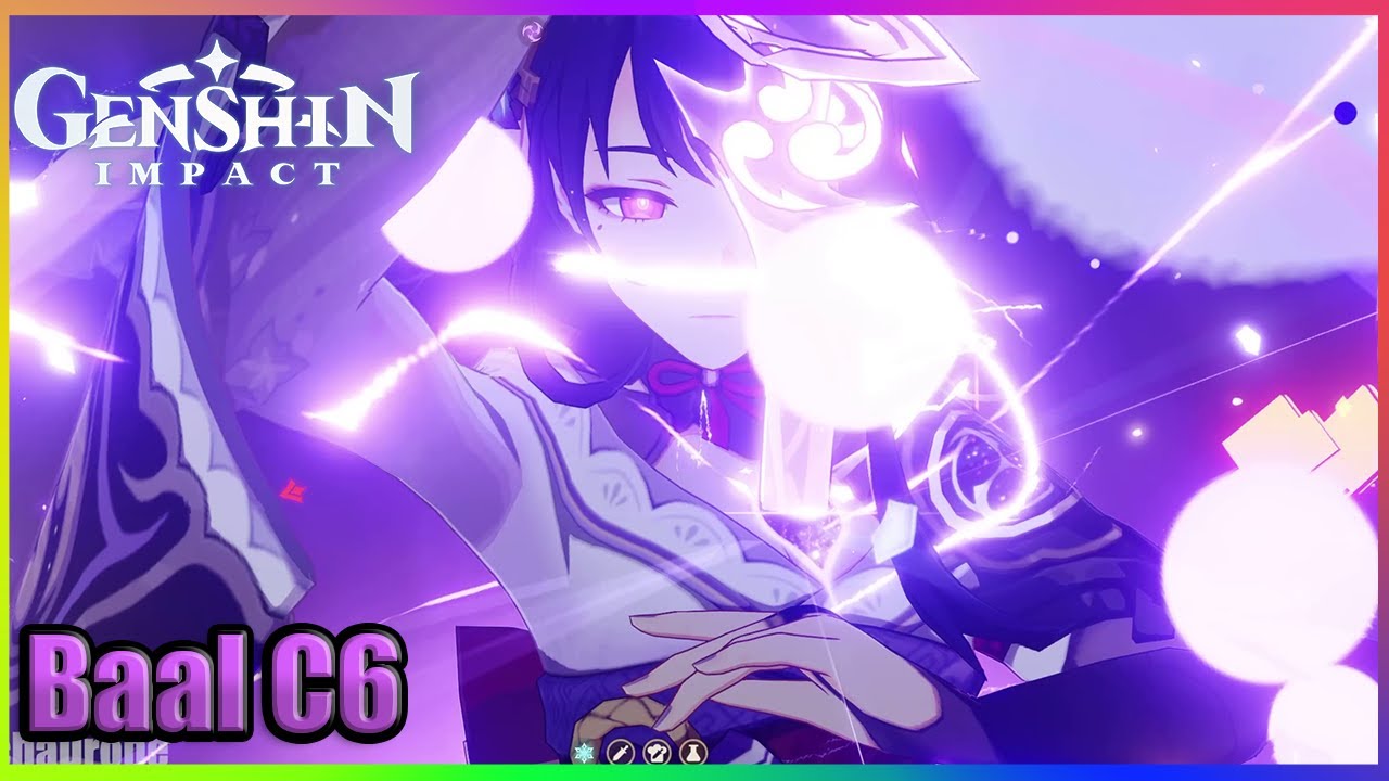 C6 Baal + R5 Engulfing Lightning Gameplay | Raiden Shogun | Genshin ...