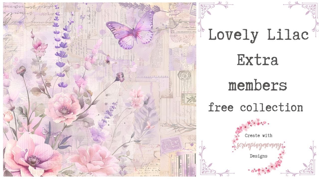 Lovely Lilac members freebie - YouTube
