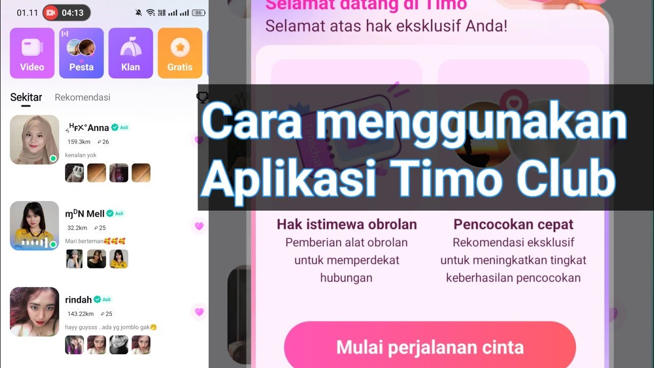 Cara menggunakan Aplikasi Timo Club - YouTube