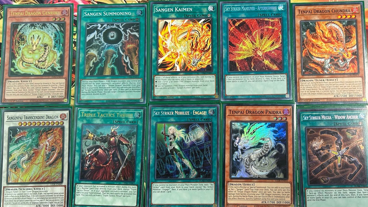 Tenpai Sky Striker updated deck profile! Pre ban list - YouTube