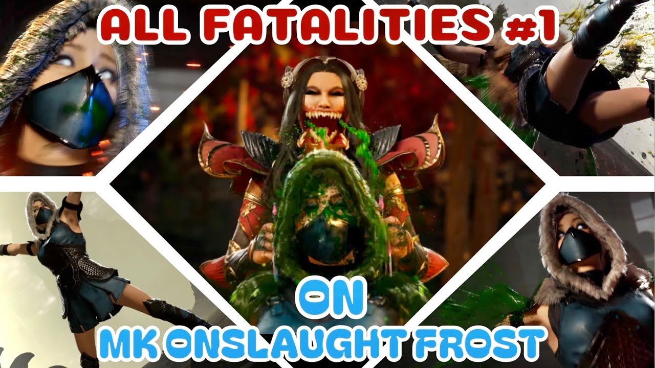 All Fatalities #1 on MK Onslaught Frost - Mortal Kombat 1 - YouTube