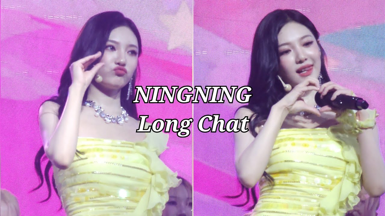 [4K] 에스파 aespa 'Long Chat' 닝닝 NINGNING FANCAM @aespa LIVE TOUR –SYNK ...