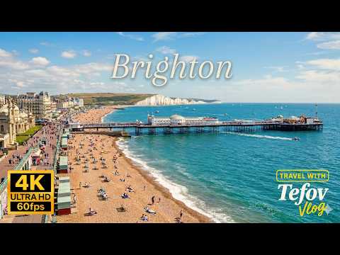 Brighton UK Tour in 4K: Palace Pier, The Lanes, and Royal Pavilion