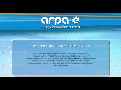 ARPA-E Program Director/Fellow Fast Pitch 4 - YouTube