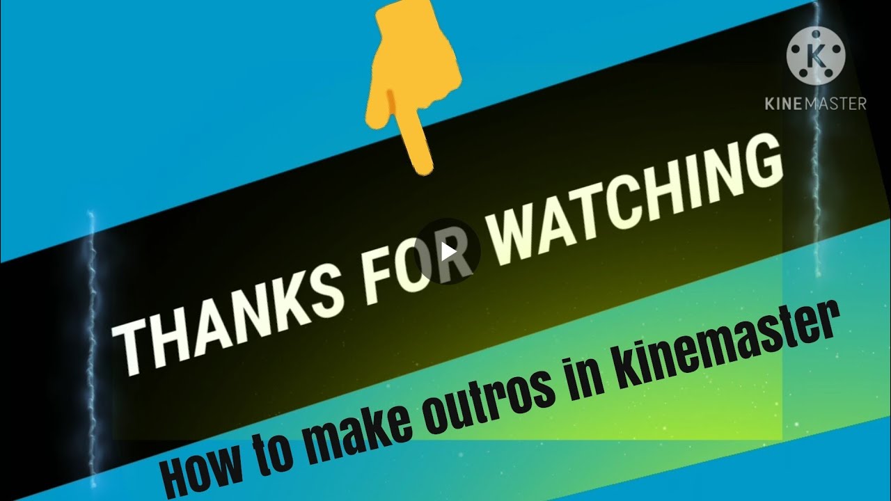 HOW TO CREATE A OUTRO FOR YOUTUBE VIDEOS IN KINEMASTER. VANOSS SUPER ...