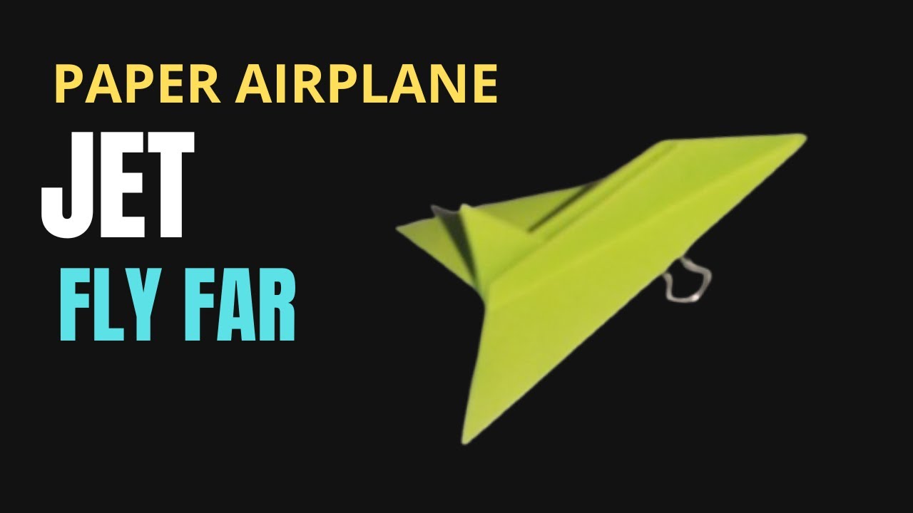 How to make a JET plane out of paper easily and quickly that will fly ...
