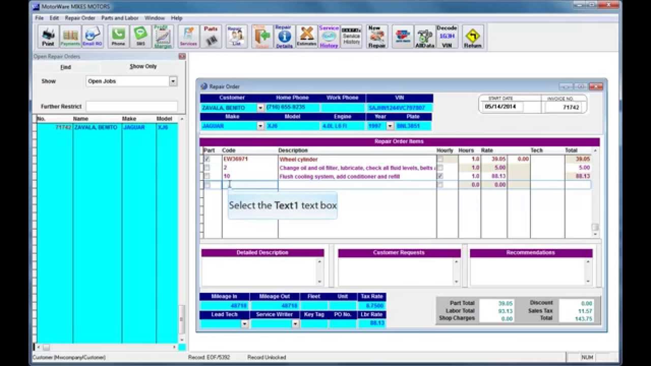 Selecting a Repair Order Interface - YouTube