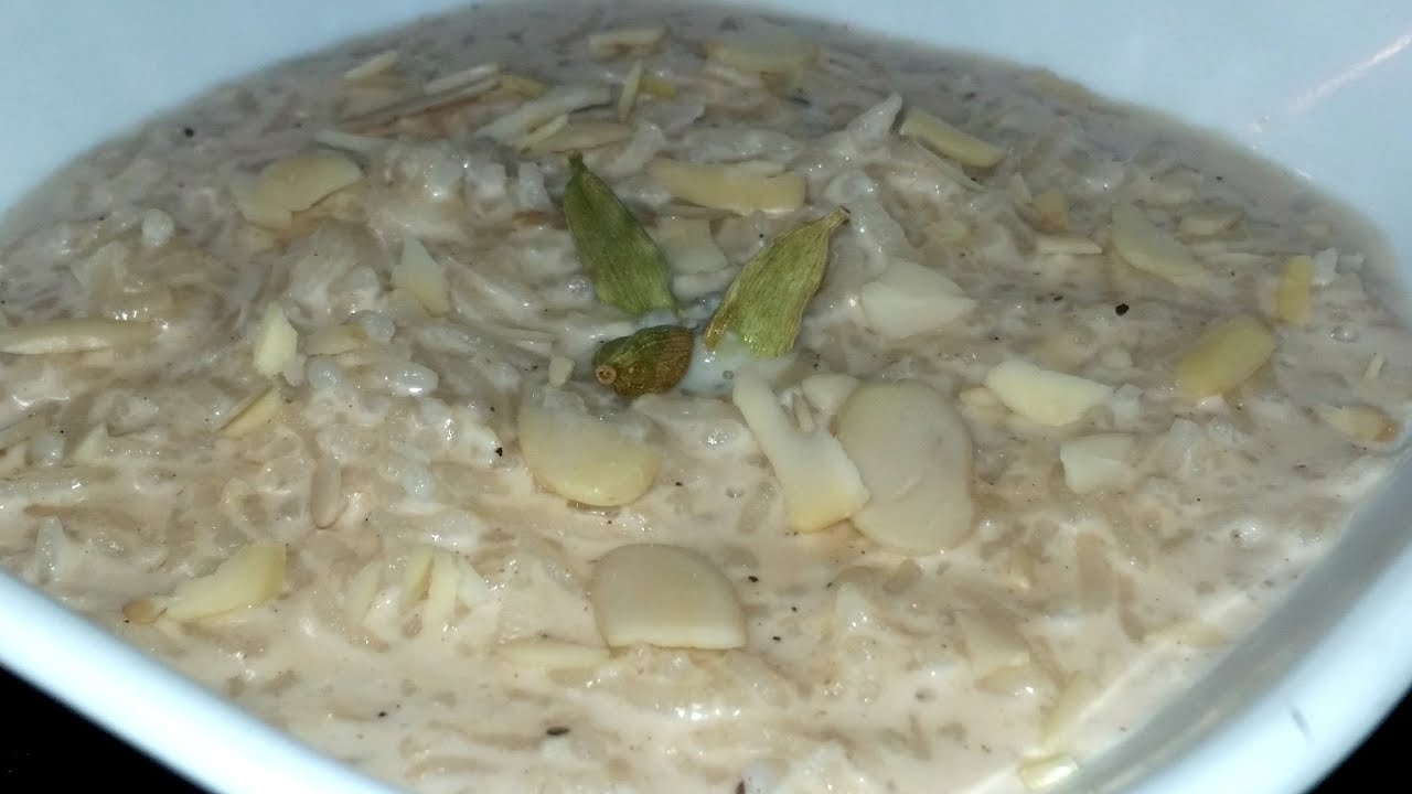 Trini Sweet Rice or Kheer - YouTube