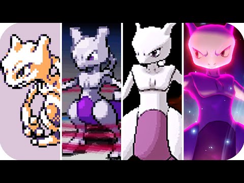 Pokémon Game : Evolution of Superboss Mewtwo Battles (1996 - 2020)