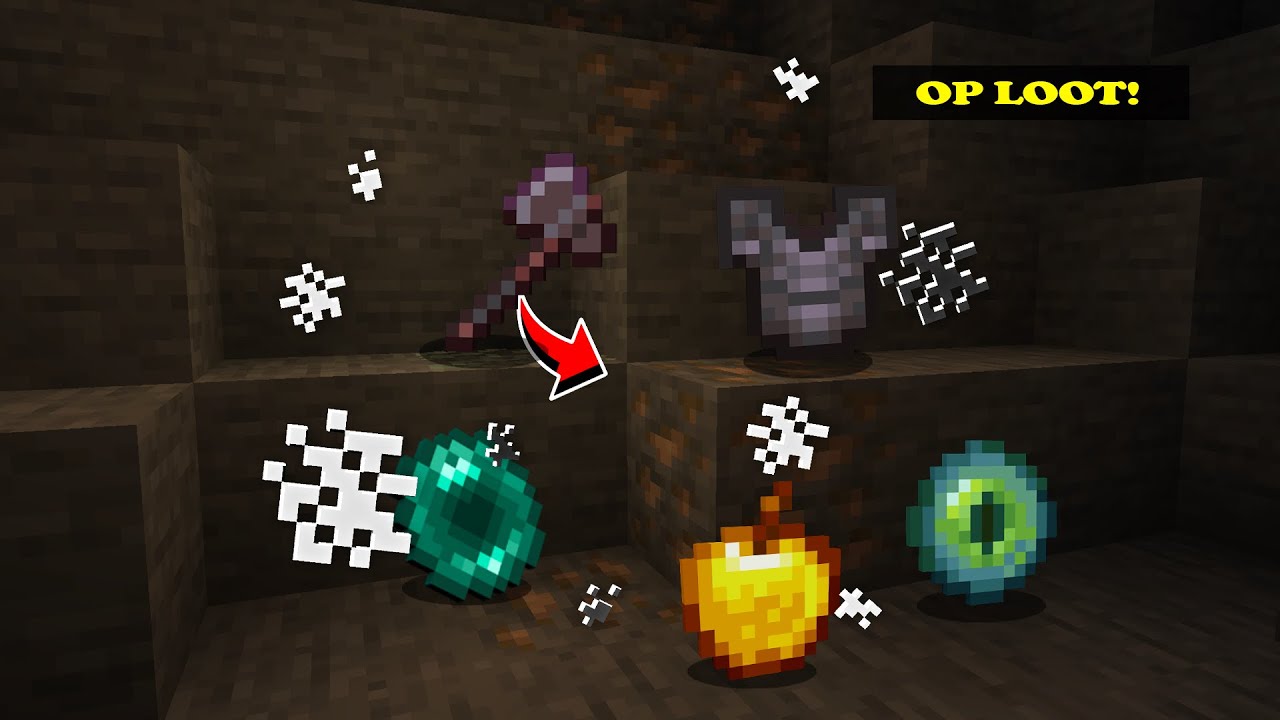 Minecraft But Every Ore Drops OP ITEMS - YouTube