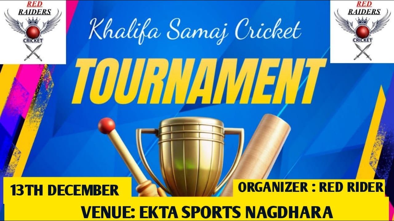 RED RIDER PRESENT KHALIFA SAMAJ CRICKET TOURNAMENT 2025 - YouTube