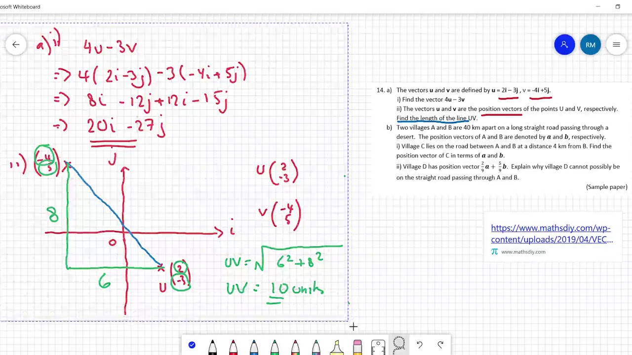 Year 12 Vectors - YouTube