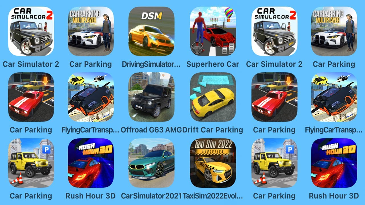 Car Simulator 2, Car Parking, Driving Simulator, Superhero Car and More ...