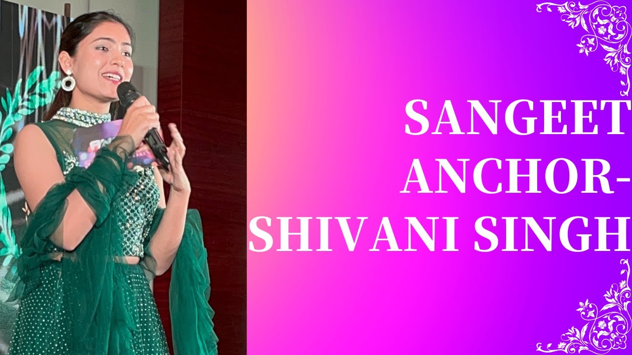 Best Sangeet Anchor | Wedding Anchoring | Indian wedding host | Female ...