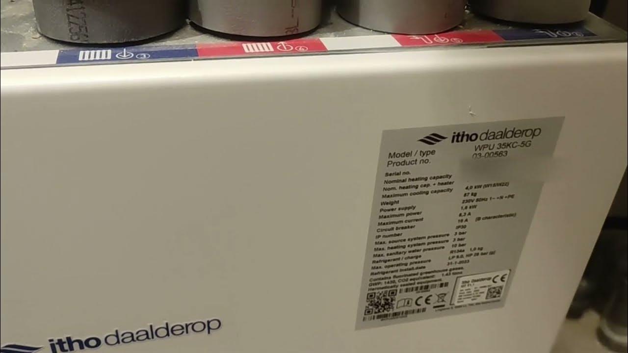 Itho Daalderop WPU 35KC-5G Noise Monster!!! - YouTube