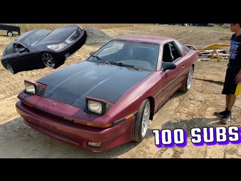 1987 Supra exhaust | g35 wheels with Costco fitment | 100 subs! - YouTube