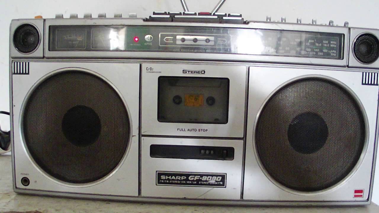 SHARP GF 9090 BOOMBOX GHETTOBLASTER stereo radio cassette vintage FM ...