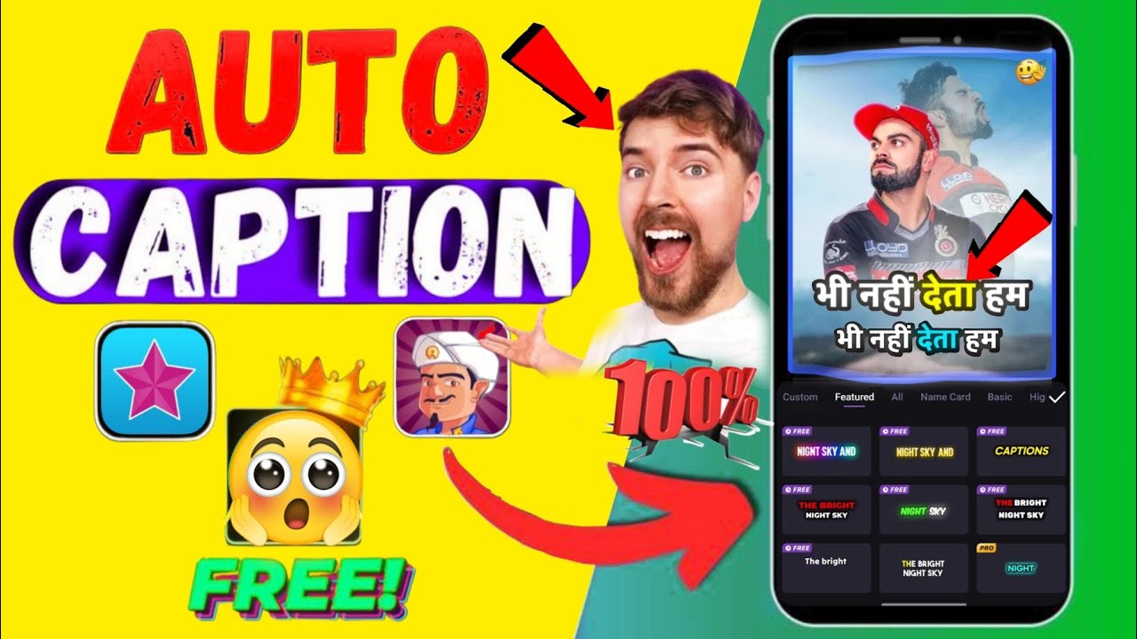 Vn New Automatic Caption Generator 100% Free & Without Watermark🤩 ...