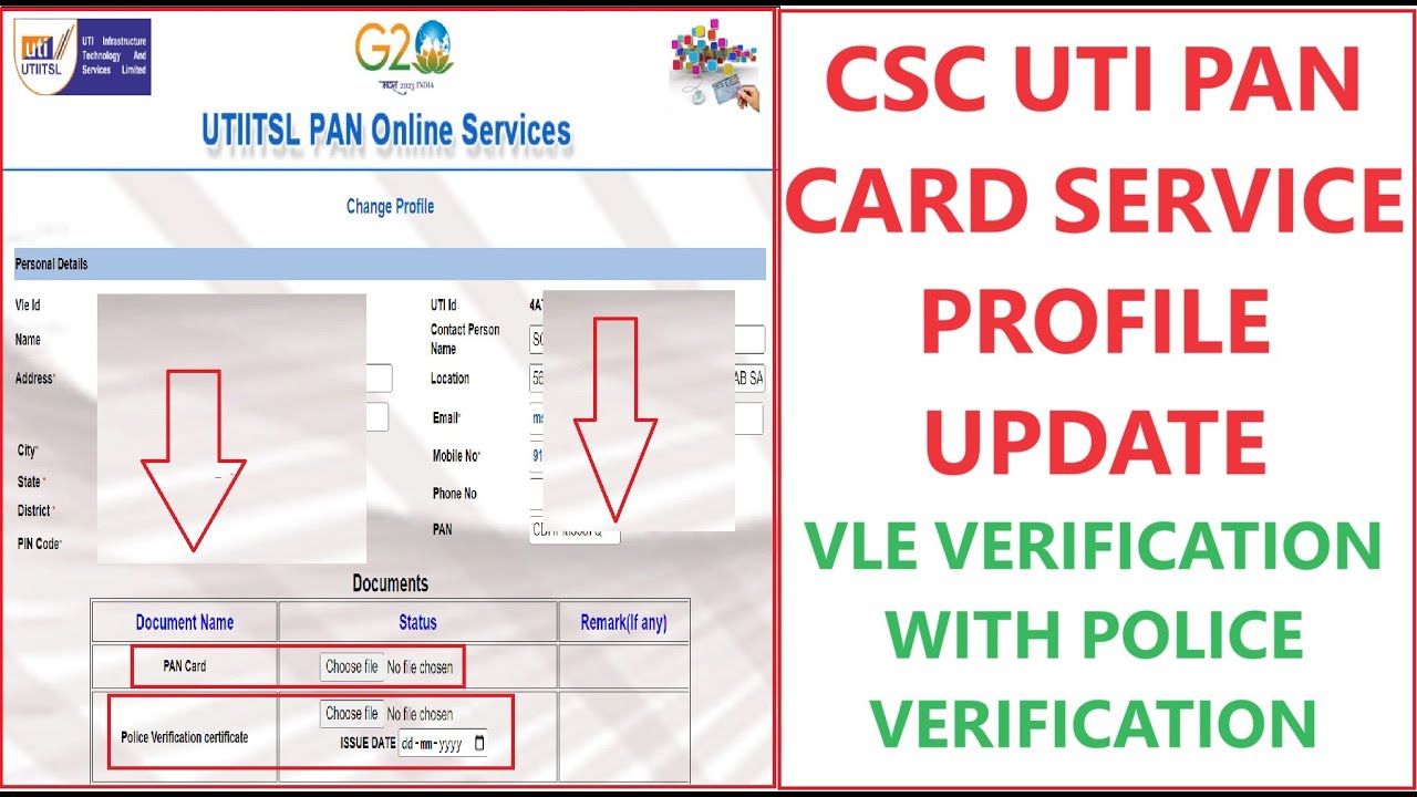 CSC UTI AGENT ID PROFILE UPADET 2024 | CSC AGENT PROFILE UPDATE ONLINE ...