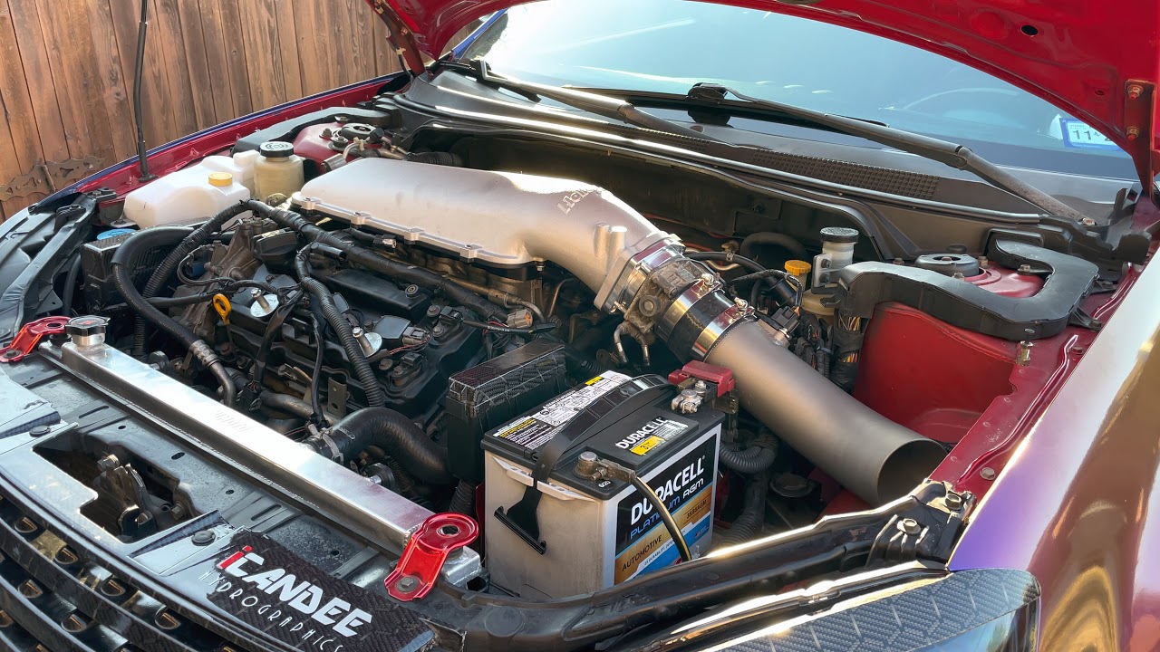 Holley EFI LS Hi-Ram Intake Manifold on a 2nd gen FWD VQ35DE - YouTube