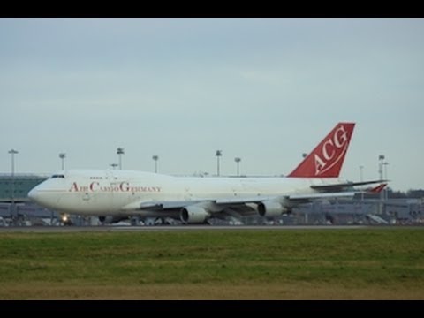 Air Cargo Germany #Boeing747 AtlasJet A319 Thomson 757 & rare views at ...