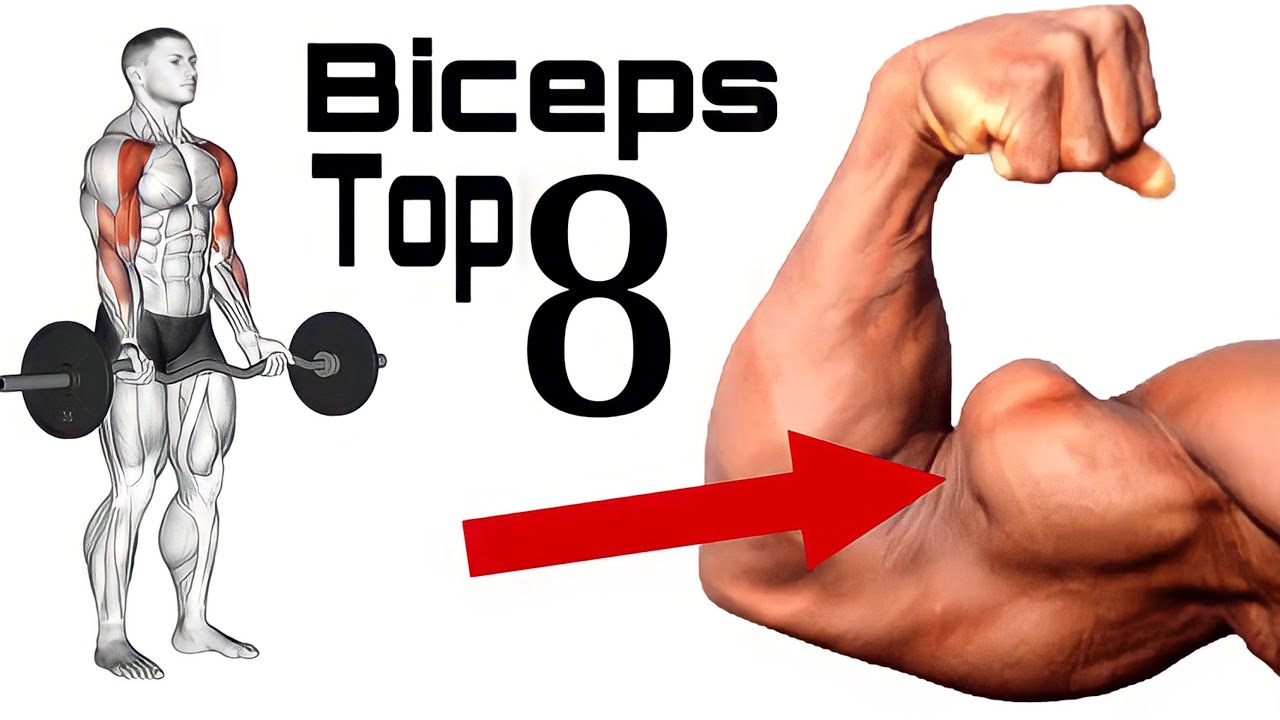 Top 8 biceps workouts - YouTube