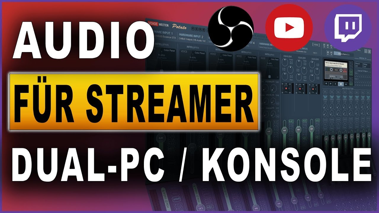 Stream Audio Tutorial 2019 | Dual-PC Setup und Konsolen | Voicemeeter ...
