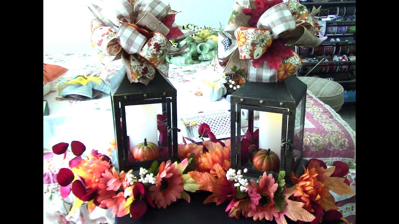 Fall Table Arrangements With Lanterns 20 Lantern Wedding Centerpiece