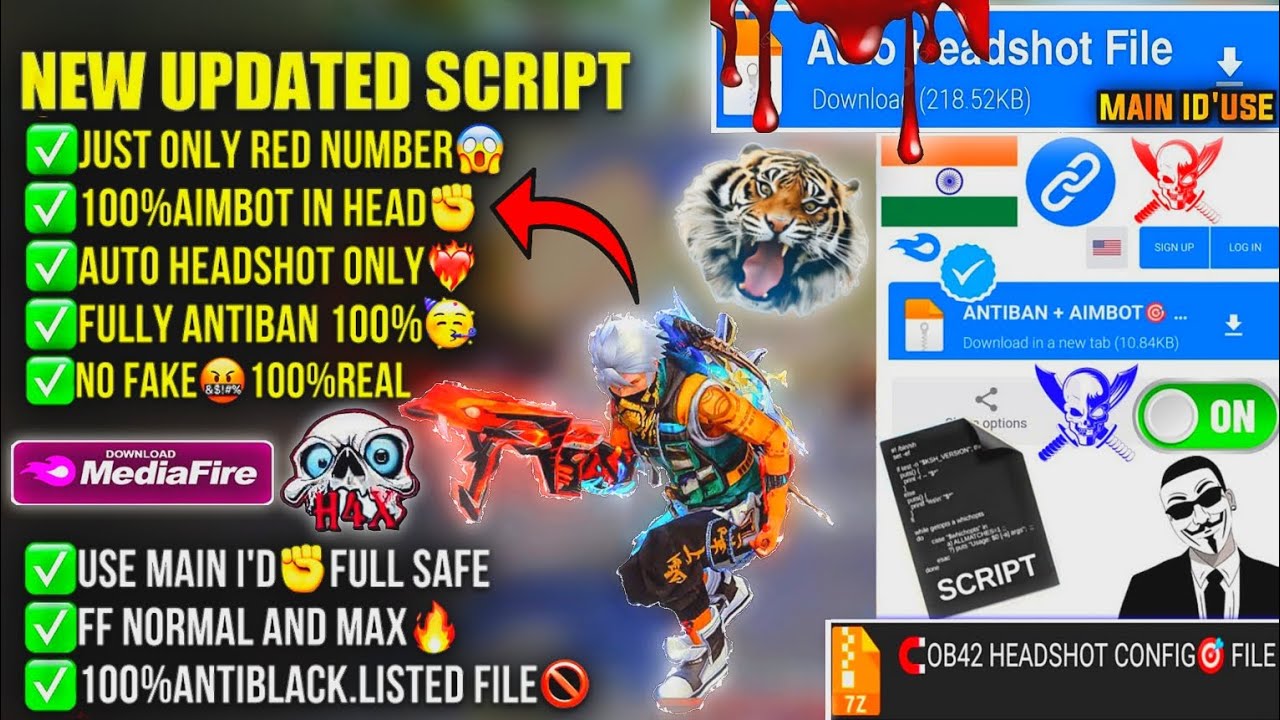 OB43 | Auto headshot config file free fire aimbot+aimlock | Headshot ...