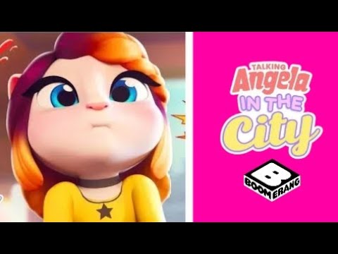 Hiccups Won't Stop! | Talking Angela in The City | Boomerang - YouTube