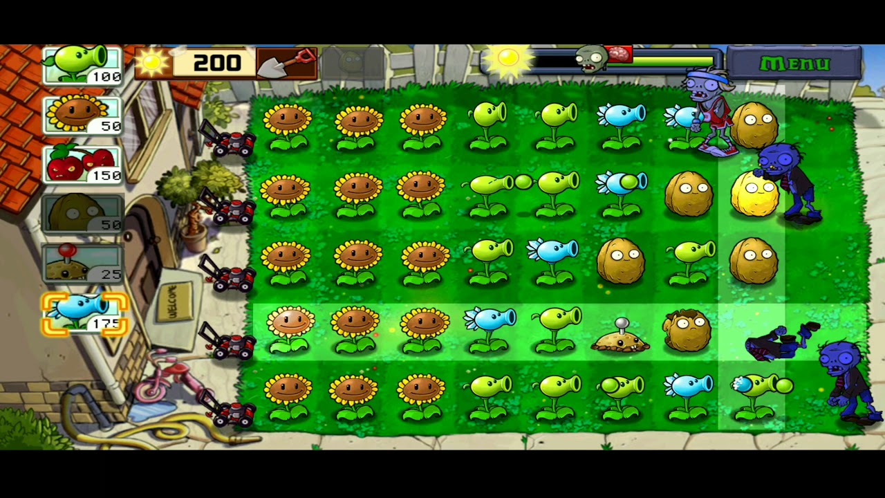 Plants Vs Zombies Gameplay Part 3 - YouTube