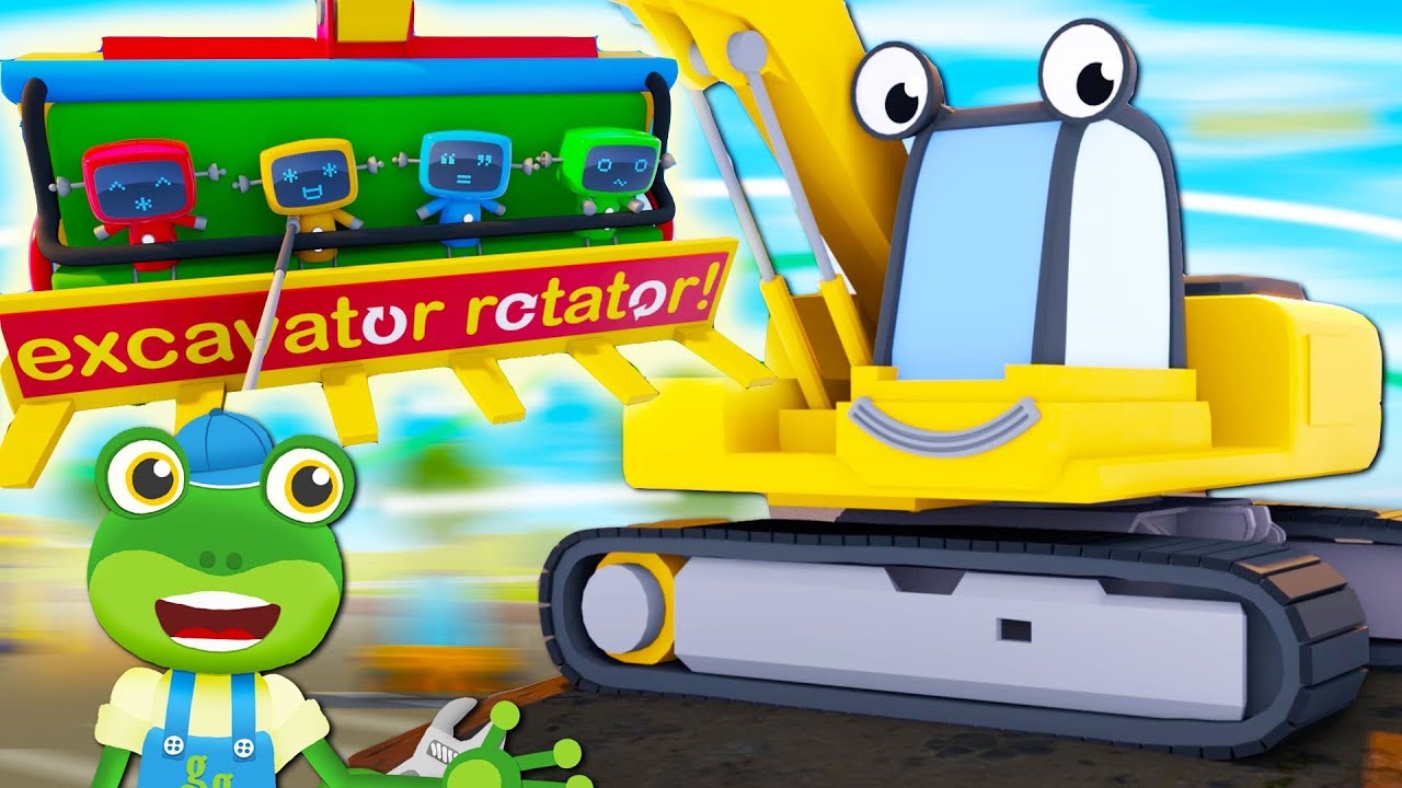 Eric The Excavator's Theme Park Ride | Gecko's Garage | Construction ...