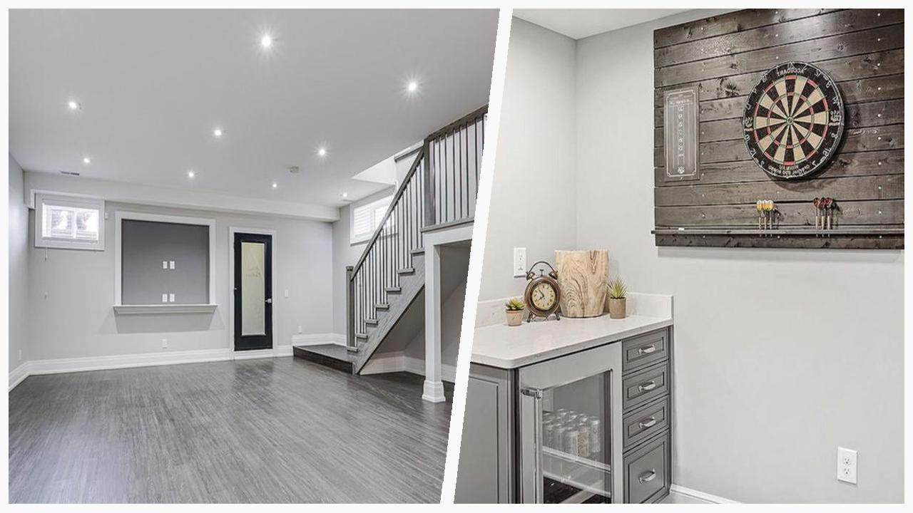 75 White Look-out Basement Design Ideas You'll Love ☆ - YouTube