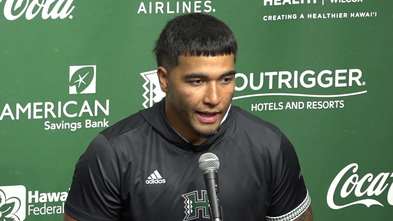 Hawaii Football Player Interview Postgame Press Conference vs ...