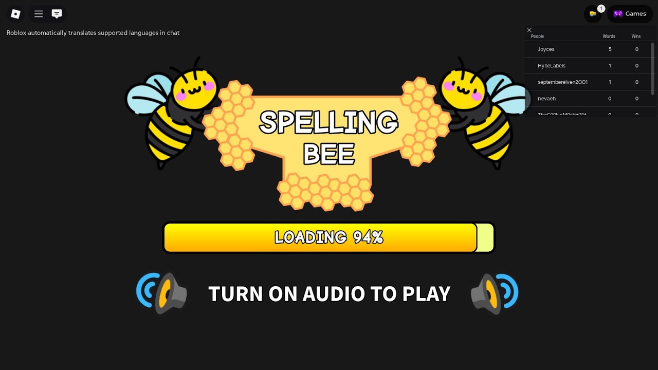 playing spelling bee on roblox - YouTube