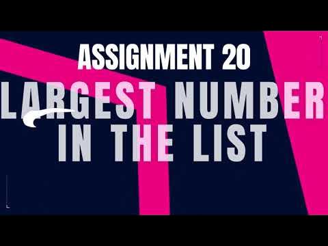Largest number in the list | Assignment 20 | Nxtwave ccbp 4.0 telugu | Python tips tricks coding ...