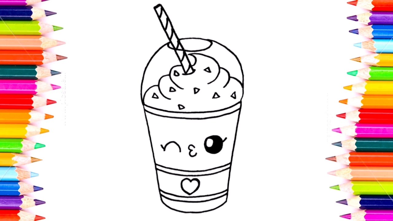 How to draw and color ice cream juice 🍧 drawing tutorial for kids - YouTube