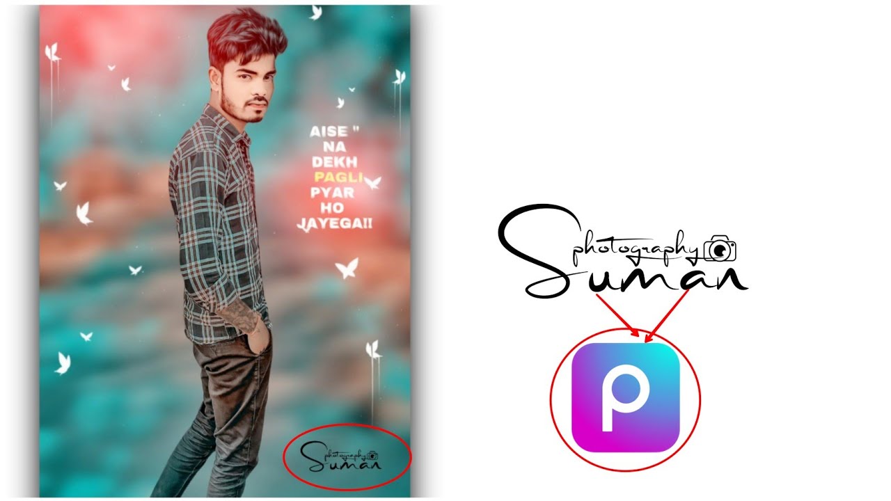 Picsart Logo Design Tutorial | How to Make Logo on #picsart - YouTube