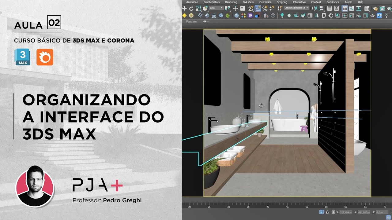 [CURSO GRATUITO DE 3DS MAX E CORONA] AULA 02 - Organizando a interface do 3ds Max - YouTube