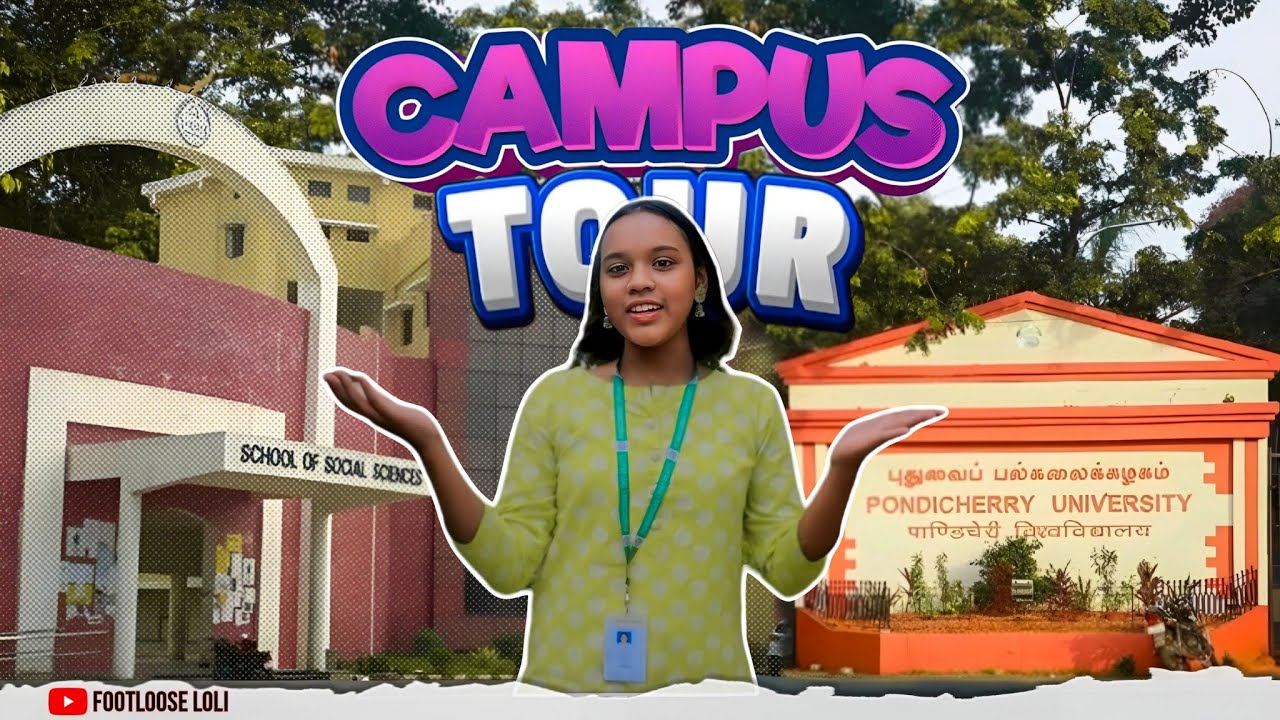 Pondicherry University campus tour | | Central University | | - YouTube