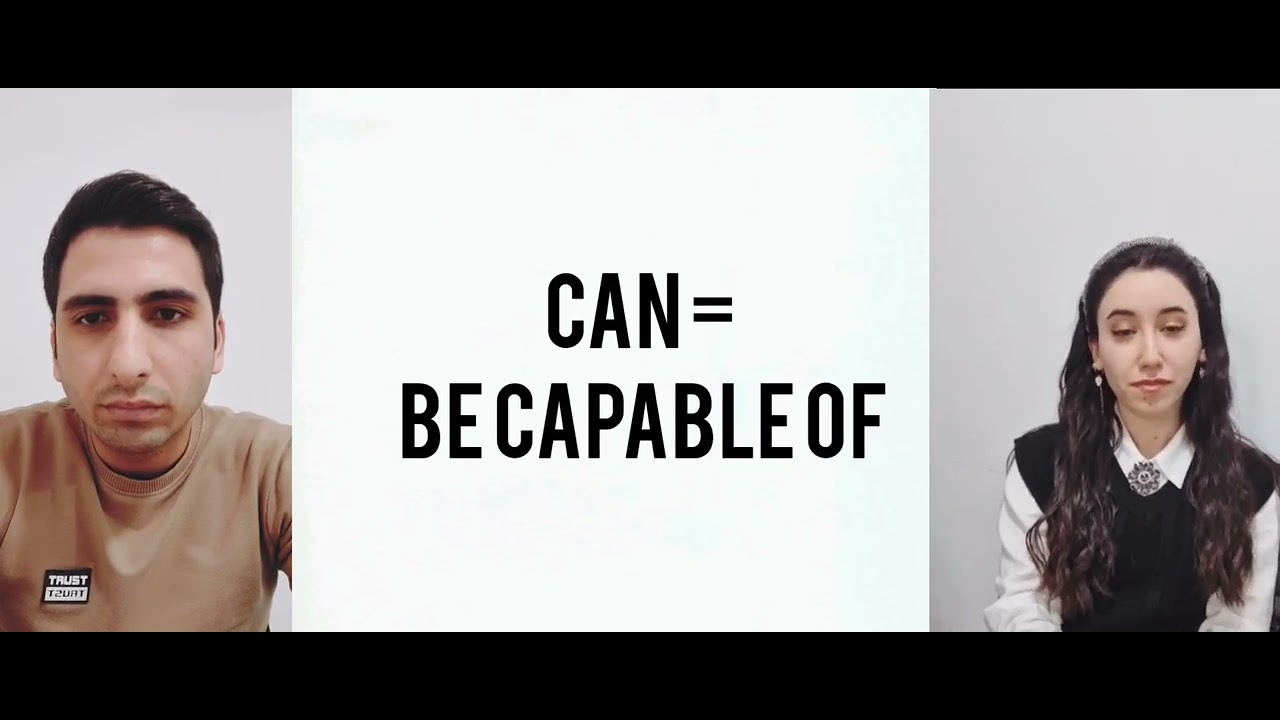 Synonyms of modal verb "Can" - YouTube