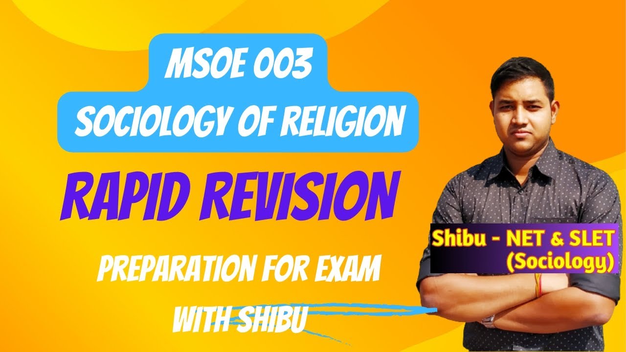 Rapid Revision MSOE 003 IGNOU MA Sociology Important Topics YouTube rapid-revision-msoe-003-ignou-ma-sociology-important-topics-youtube