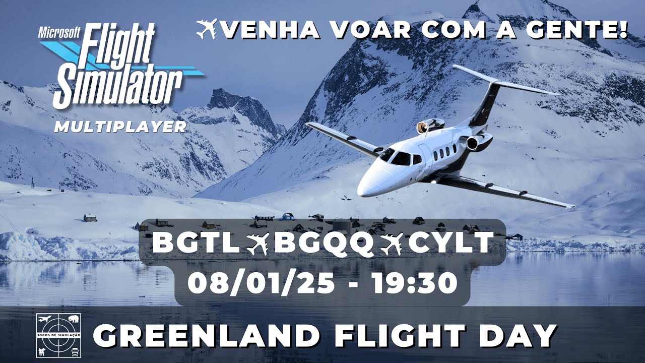 Live Flight Simulator 2020 - Thule AFB/BGTL p/ Qaanaaq/BGQQ p/ Alert ...